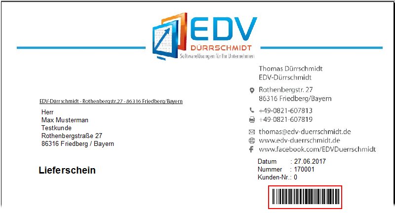 Barcodescanner mit dem Rechnungsprogramm Auftrags-MANAGER